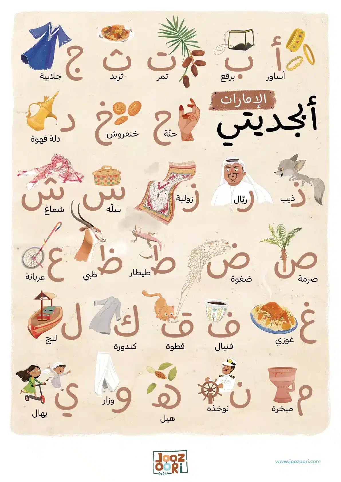 UAE - My Alphabet – Joozoori